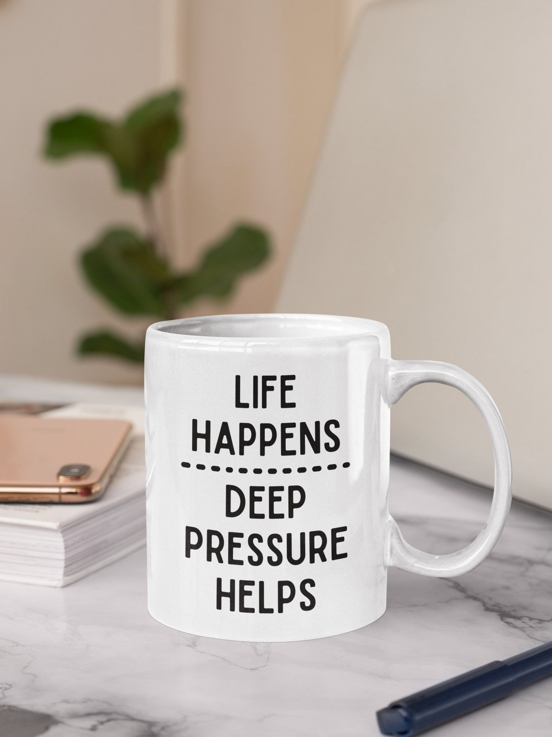 Pediatric Occupational Therapy Mug, Deep Pressure Mug, Funny OT Mugs ...