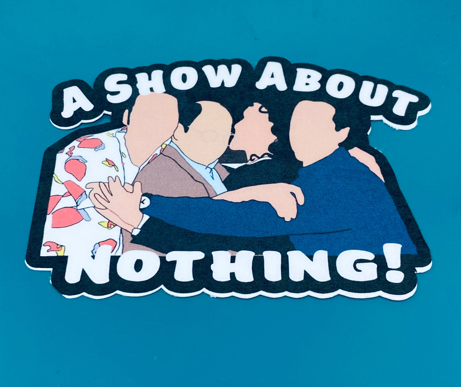 Seinfeld Sticker. Show about nothing. Jerry Seinfeld. | Etsy