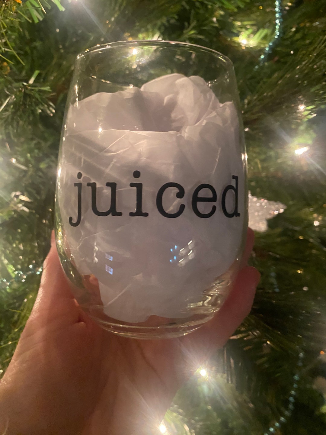 Funny Wine Glass T Juiced Wine Glass Housewarming T Etsy