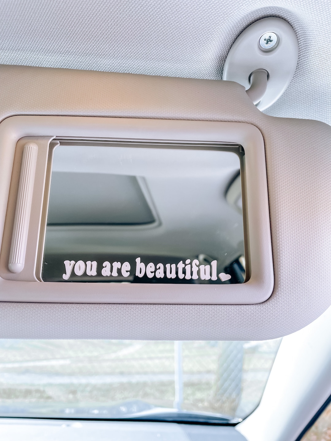 You Are Beautiful Decal, Cute Car Accessories, Car Mirror Decal ...