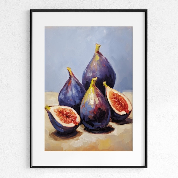 Fig Still Life Fruit Painting Figs Wall Art - Etsy Canada