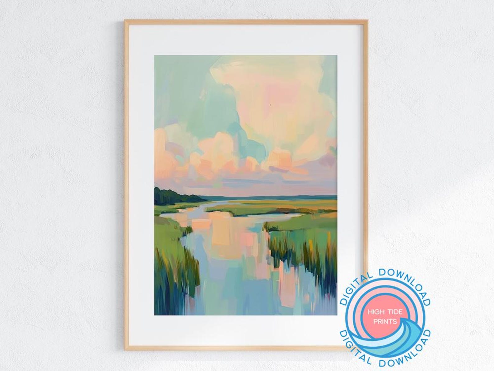 Low Country Marsh Landscape, East Coast Painting, Gallery Wall, South ...