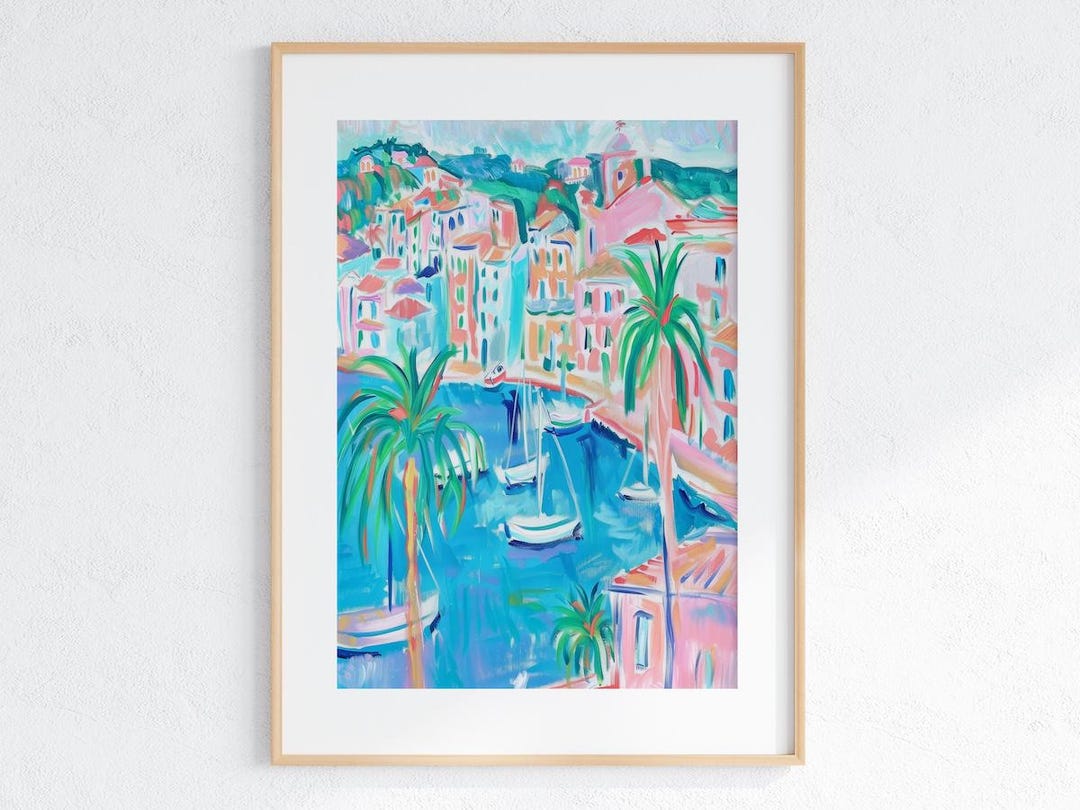 French Riviera Painting, Matisse Dufy Style, Home Decor Wall Art ...
