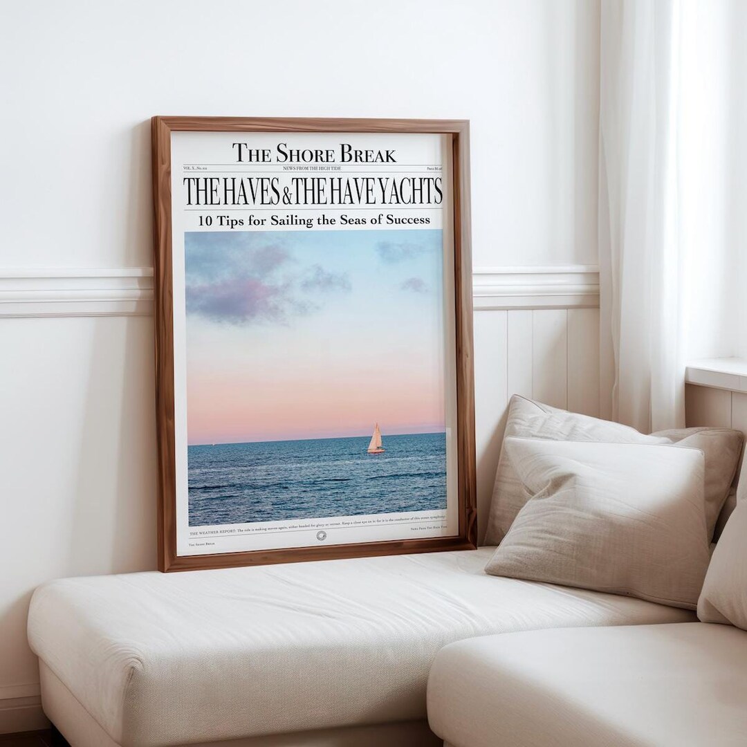 Coastal Newspaper Headline, Haves and Have Yachts Sailing Success ...