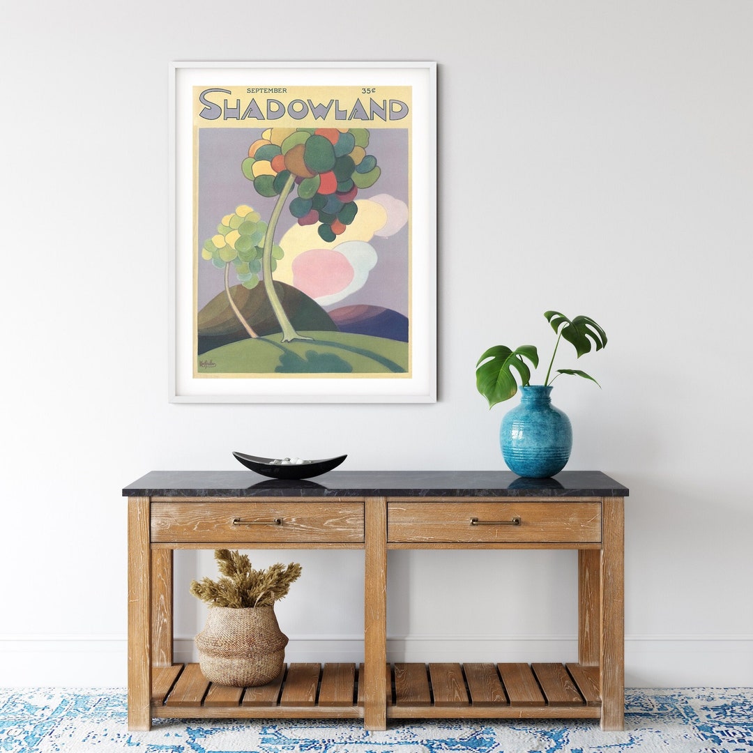 Shadowland Magazine Cover Printable Wall Art, 1920s, Arts & Crafts Art ...
