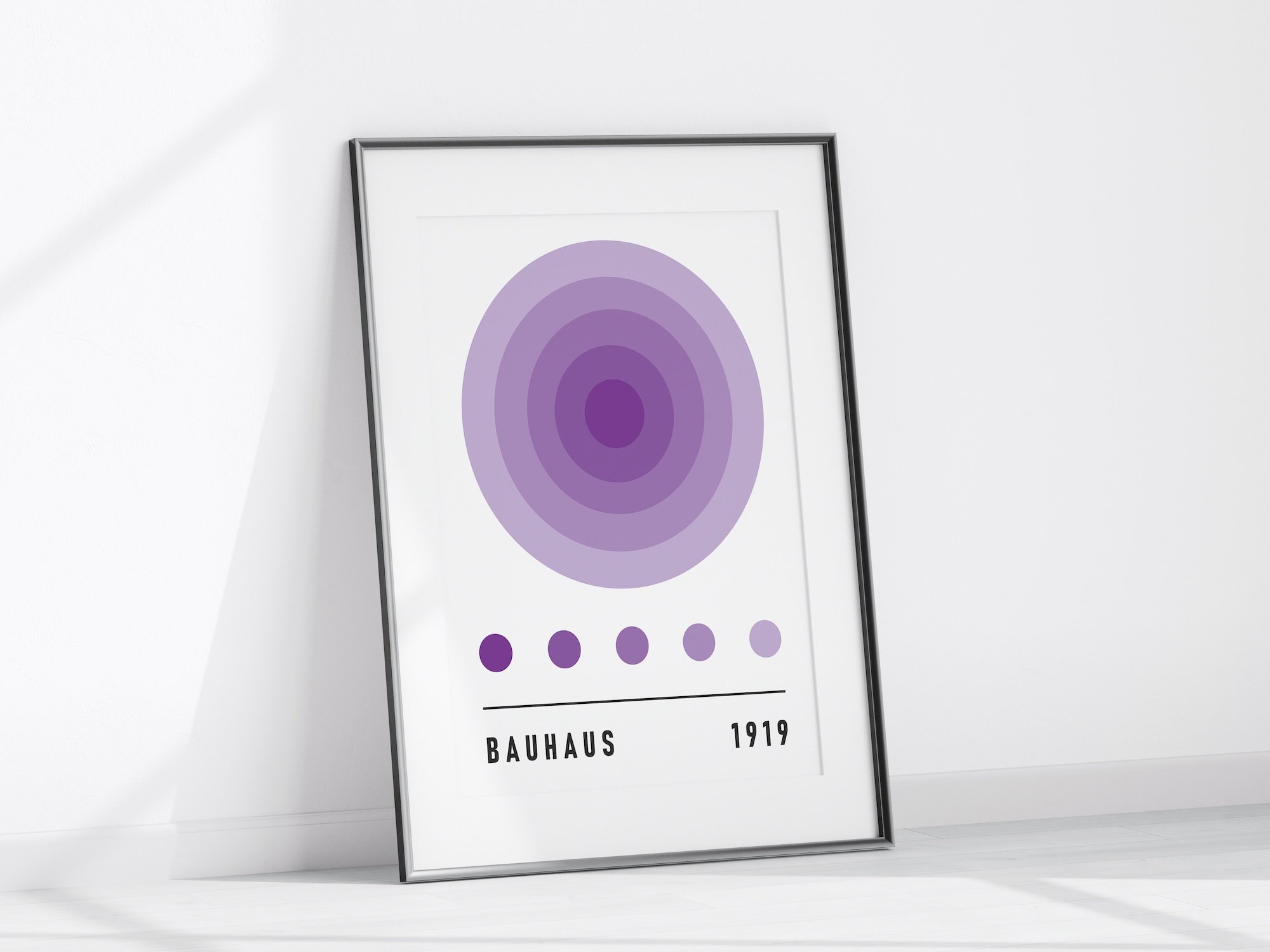 Purple Bauhaus Color Abstract Printable Wall Art Bullseye - Etsy