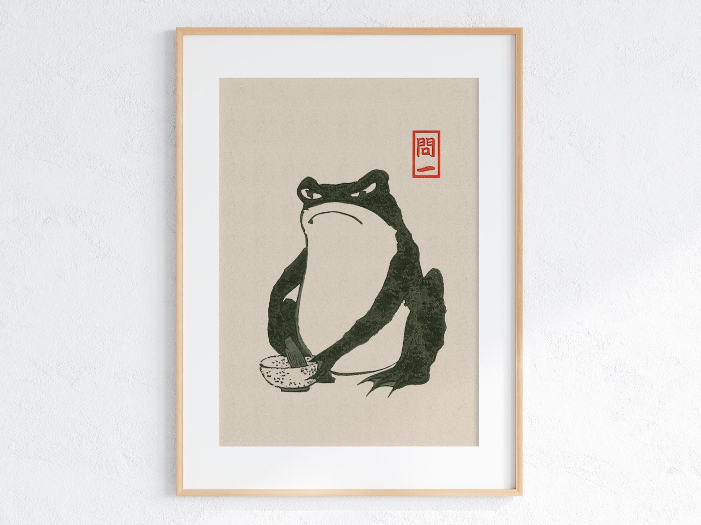 Ukiyo-e Frog Print: Japanese Woodblock Art Poster (digital Download) - Etsy
