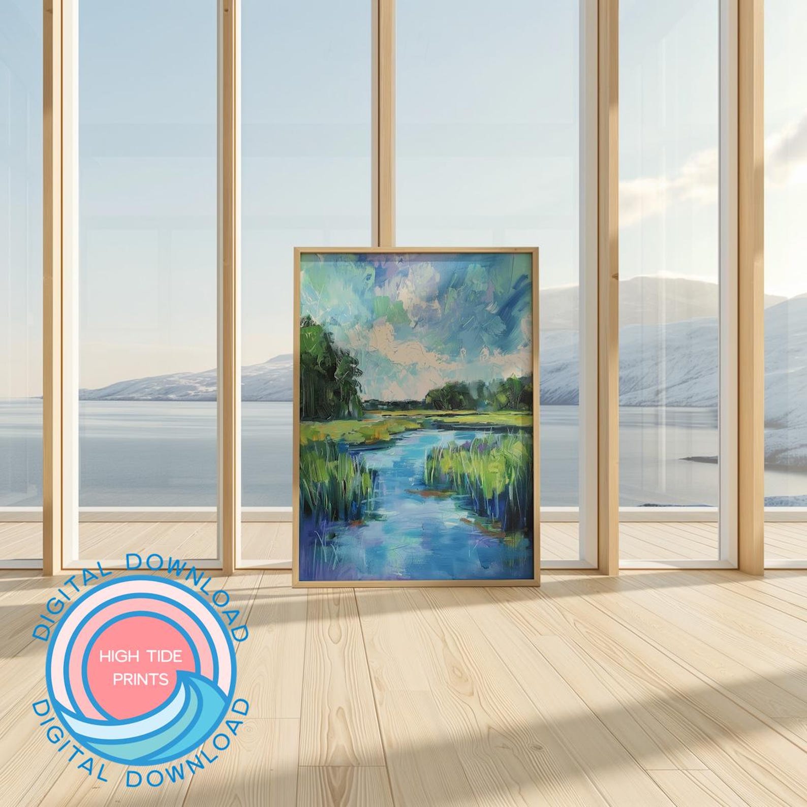 Low Country Marsh Landscape, East Coast Painting, Gallery Wall ...