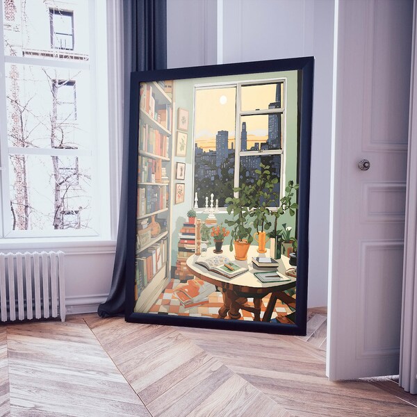 Library Wall Art - Etsy