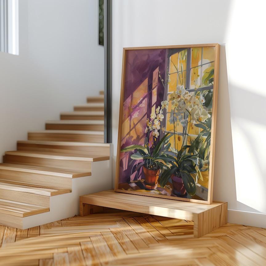 Orchids Flowers Still Life, Abstract, Impressionism, Impressionist ...