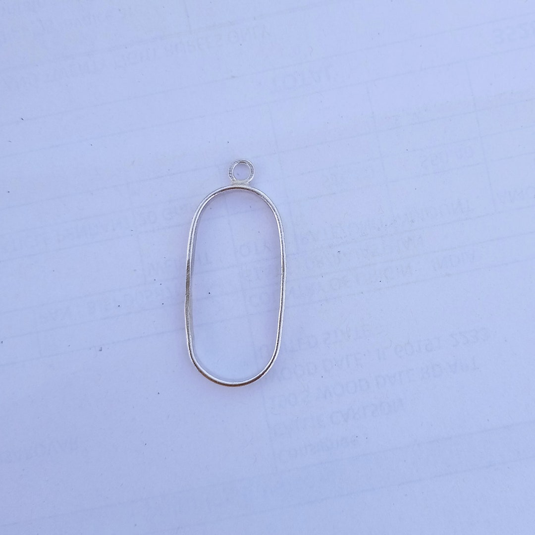 925 Sterling Silver Geomatric Open Back Bezel Blanks for Resin Art and ...