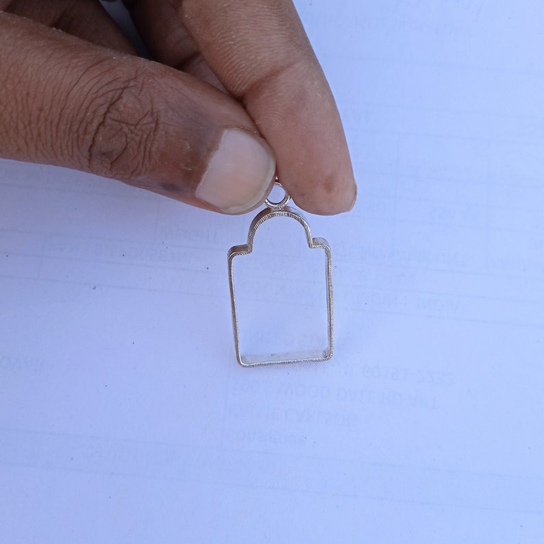 925 Sterling Silver Geomatric Open Back Bezel Blanks for Resin - Etsy