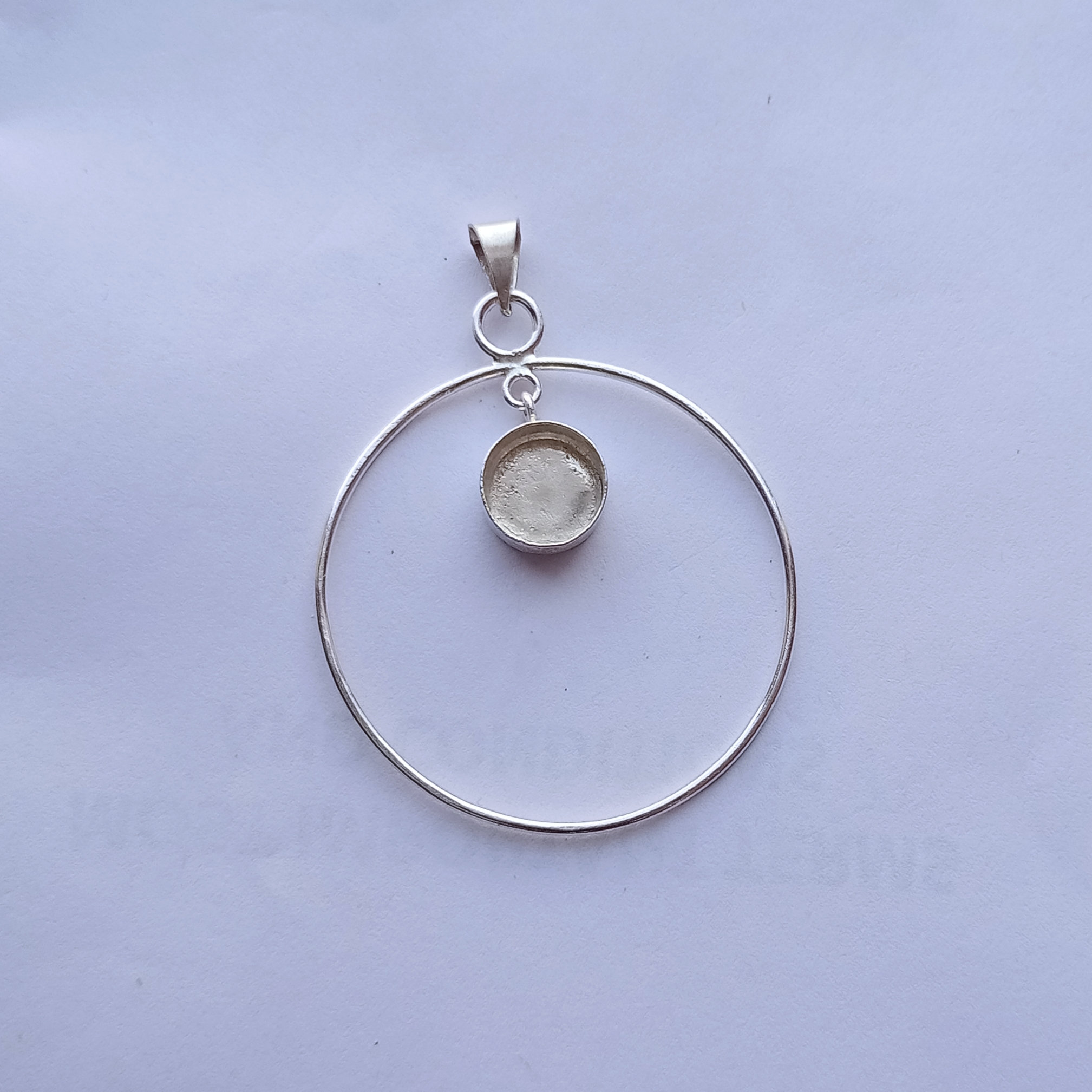925 sterling silver pendant pendant bezel blanks for round | Etsy