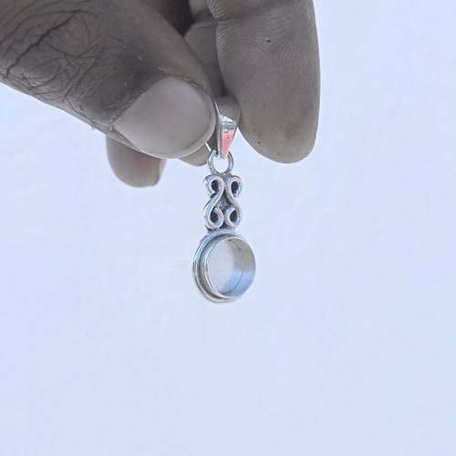 925 Sterling Silver Pendant Pendant Bezel Blanks for Round - Etsy