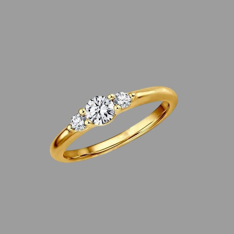 Minimal Diamond Ring - Etsy
