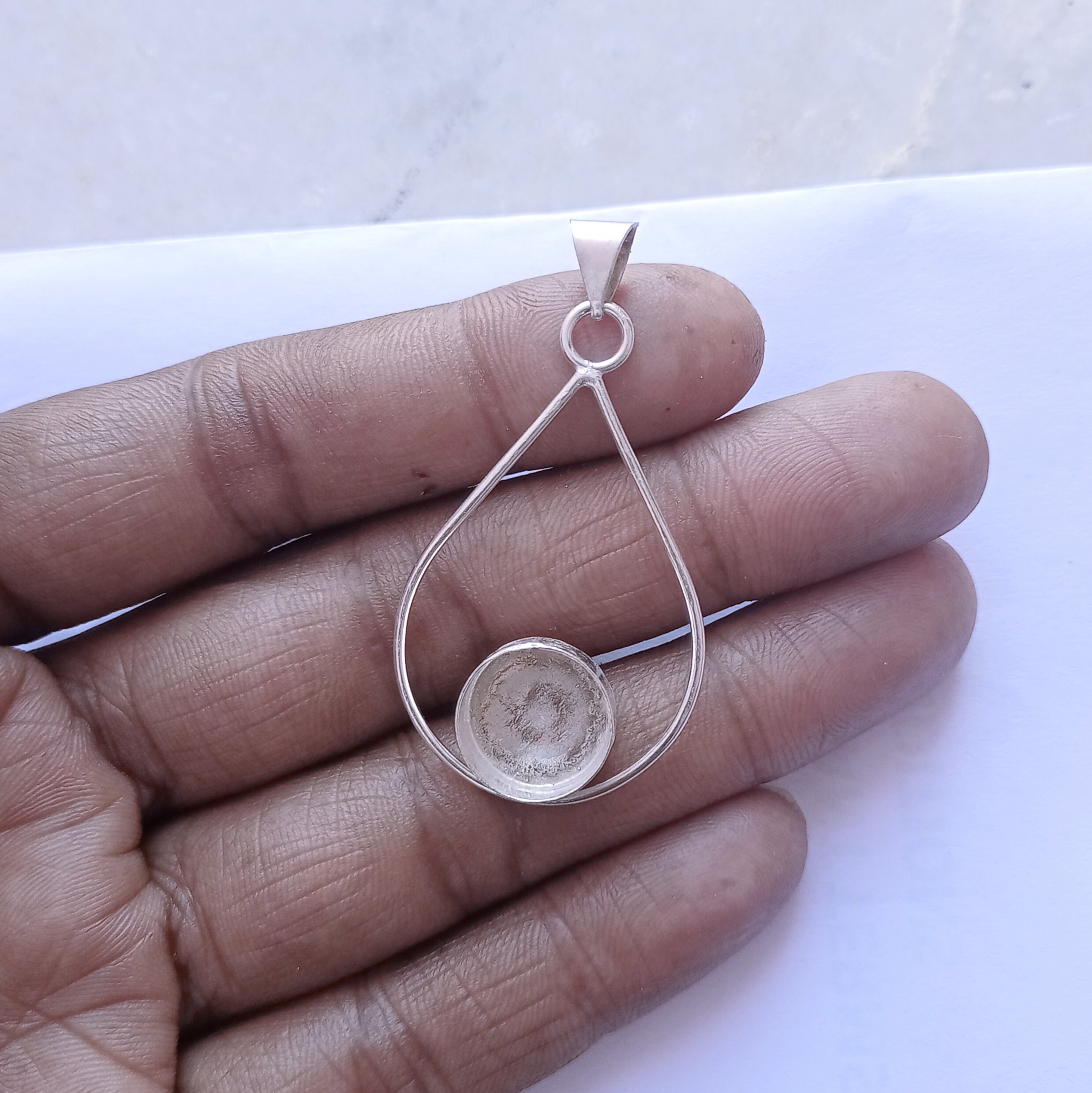 925 Sterling Silver Pendant Pendant Bezel Blanks for Round - Etsy