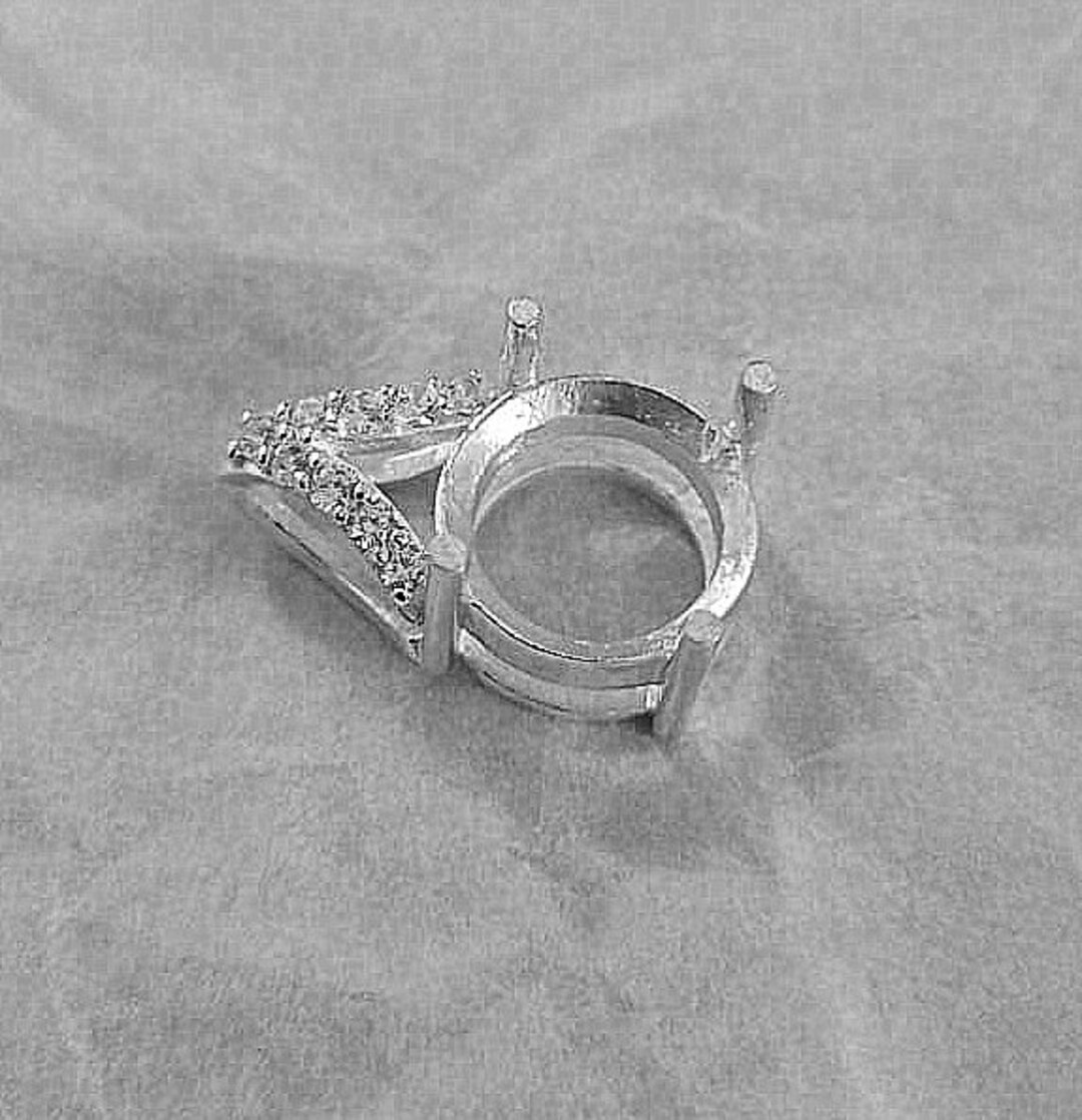 925 Sterling Silver Solitaire Round Pendant Blanks Setting for Holding ...