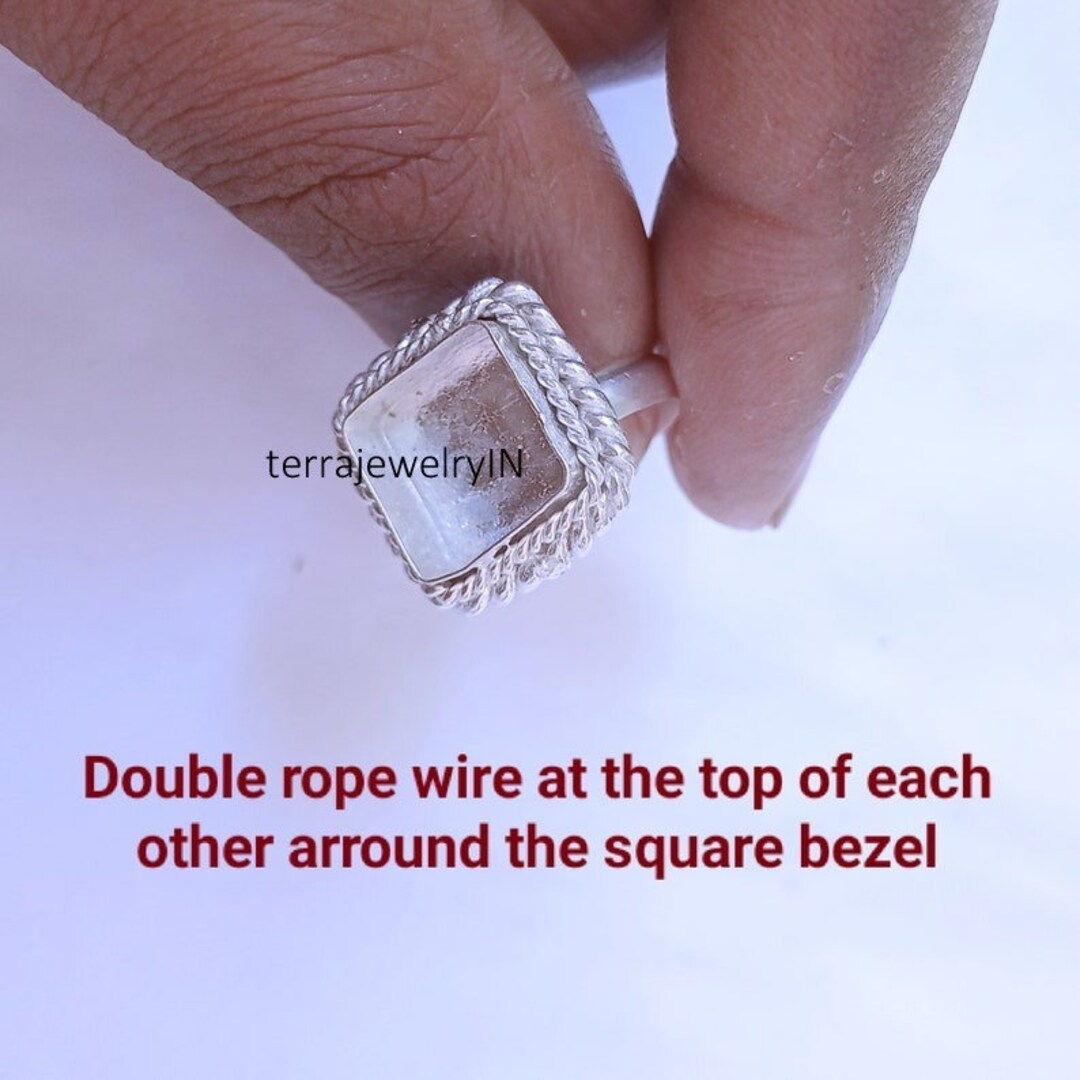 Square Shape 925 Sterling Silver Cup Findings , Square Stone Setting ...