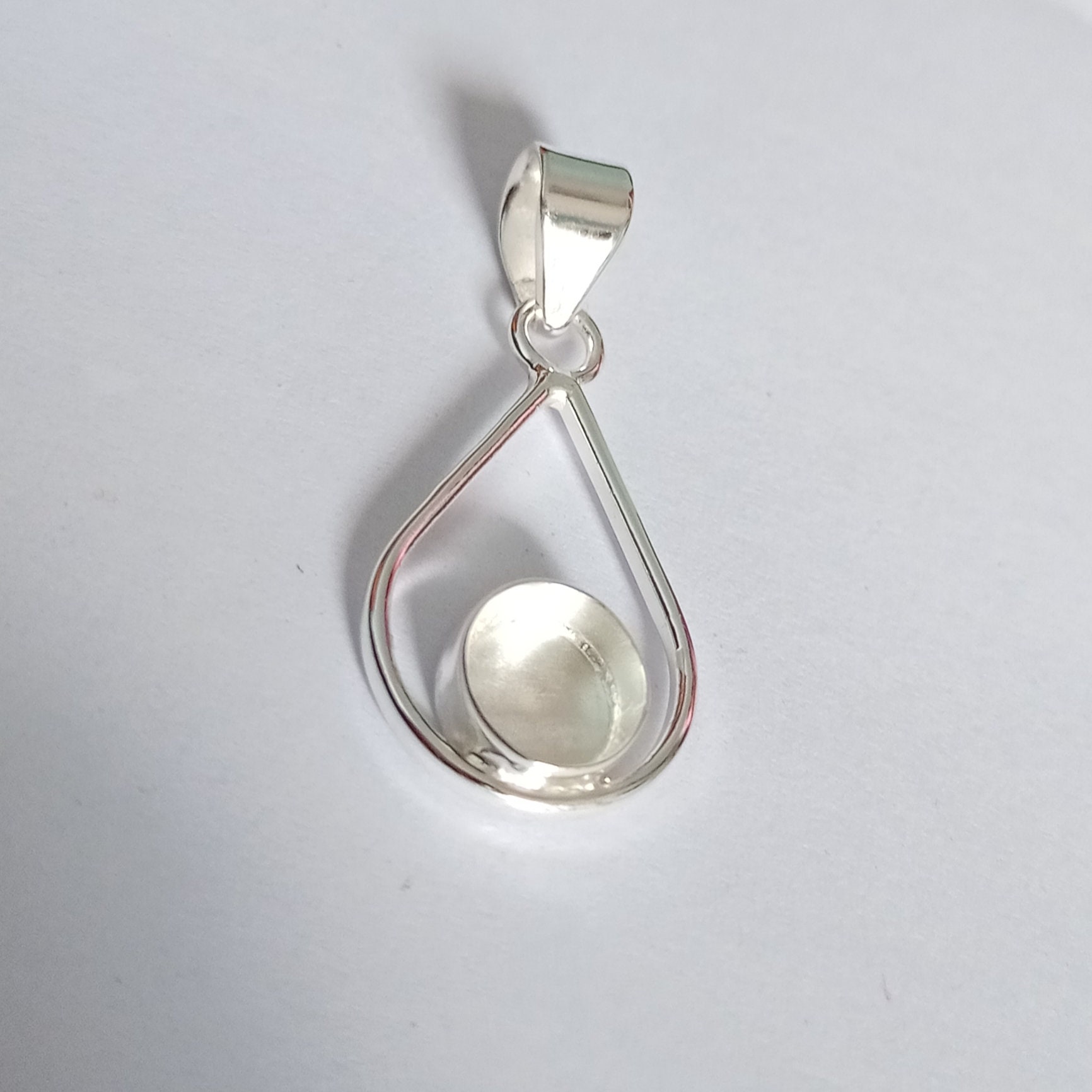 925 Sterling Silver Pendant Pendant Bezel Blanks for Round - Etsy