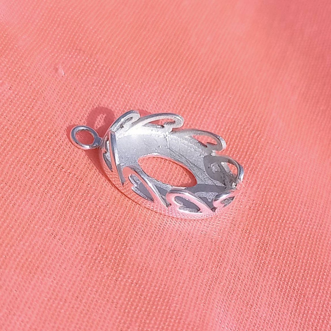 925 Sterling Silver Oval Shape Designer Pendant Blanks for - Etsy