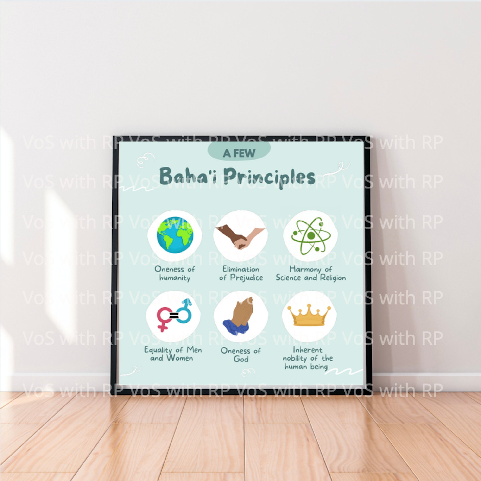Baha'i Poster, Bahai Principles, Bahai Printable, Baha'i Art, Wall Art ...