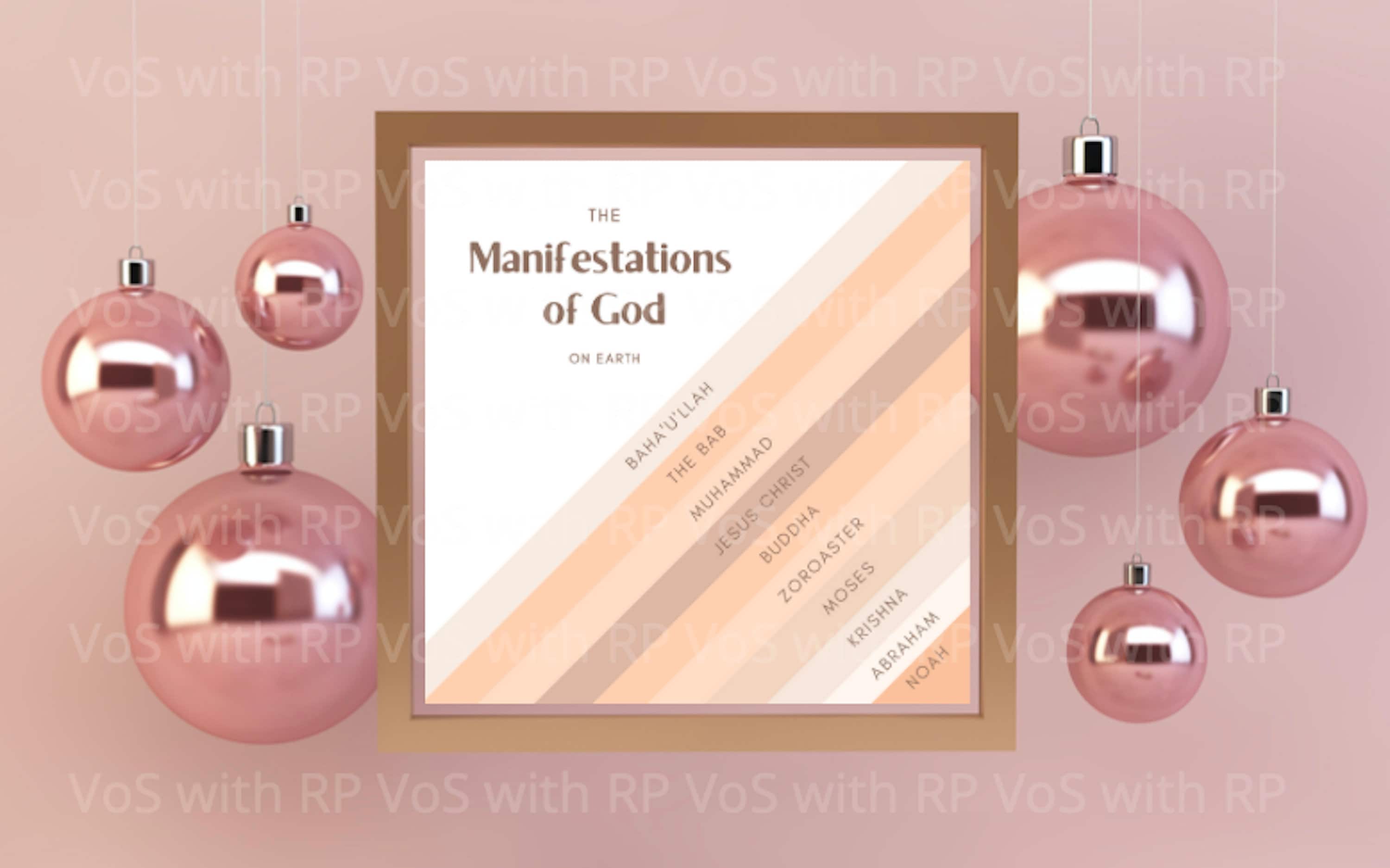 Baha'i Poster, Manifestations of God Wall Art, Bahai Art, Bahai Wall ...