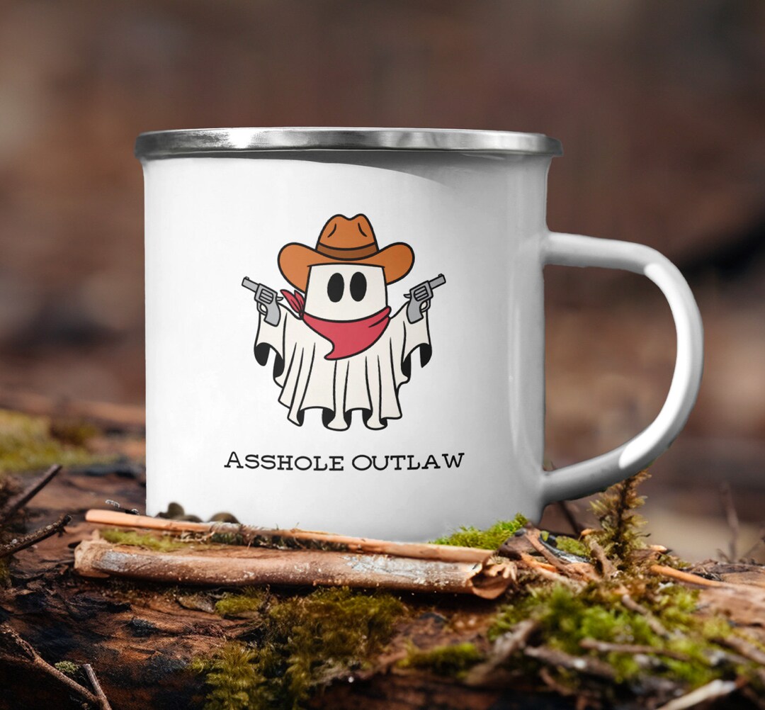 Asshole Outlaw Hits Different Midnights Inspired Camping Enamel Mug ...
