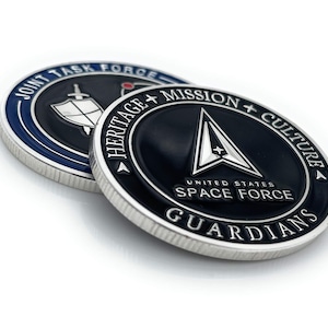 US Space Force - Joint Task Force Space Defense Challenge Coin United ...