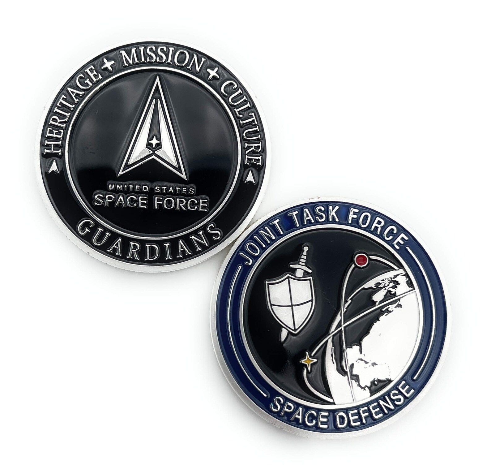 US Space Force - Joint Task Force Space Defense Challenge Coin United ...