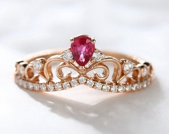 Diamond and Ruby Crown - Etsy