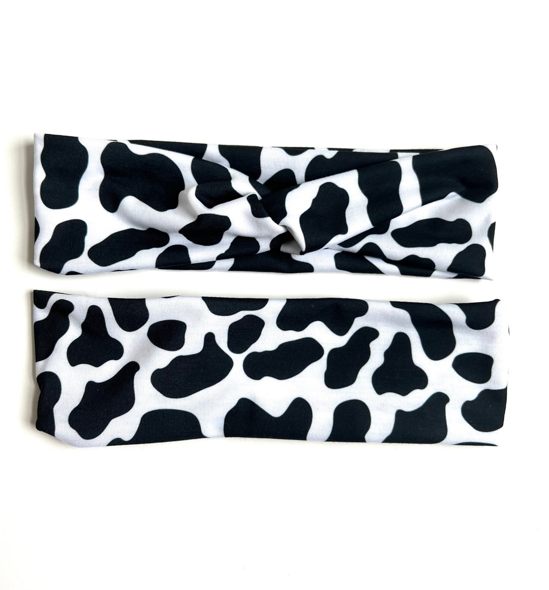 Cow Print Headband, Farm Animal, Headband for Women, Yoga Headband ...