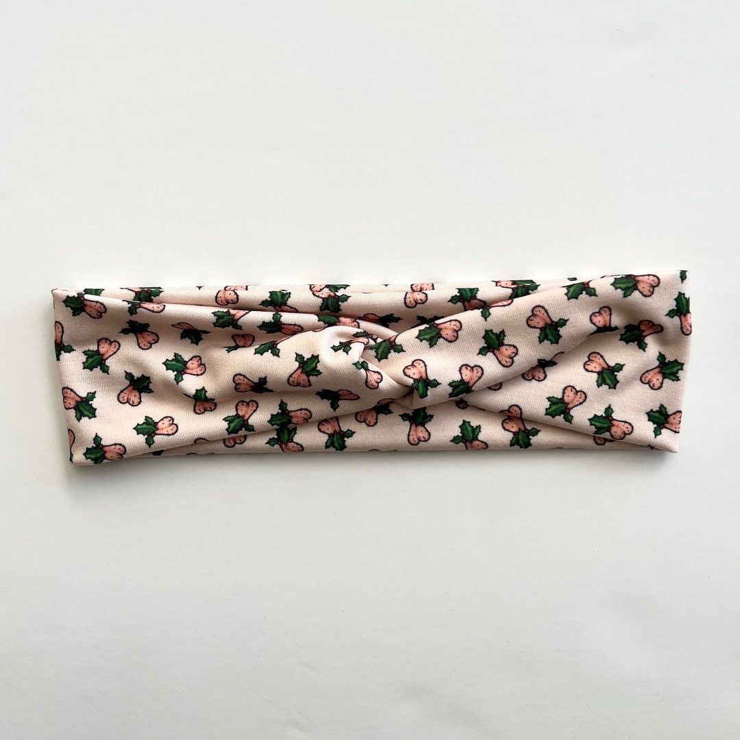 Mistletoe Balls, Christmas Headband, Knot Headband, Mom Headband, Nurse ...