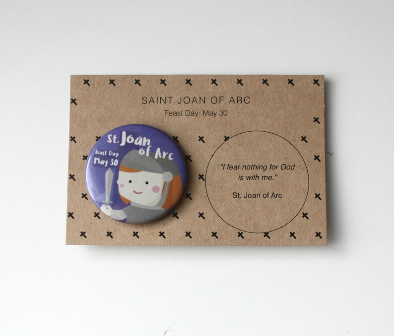 Catholic Saints Set of 6 Buttons - With Paper Backing - Etsy