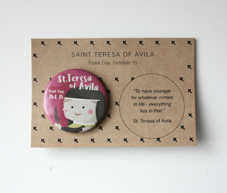 Catholic Saints Set of 6 Buttons - With Paper Backing - Etsy