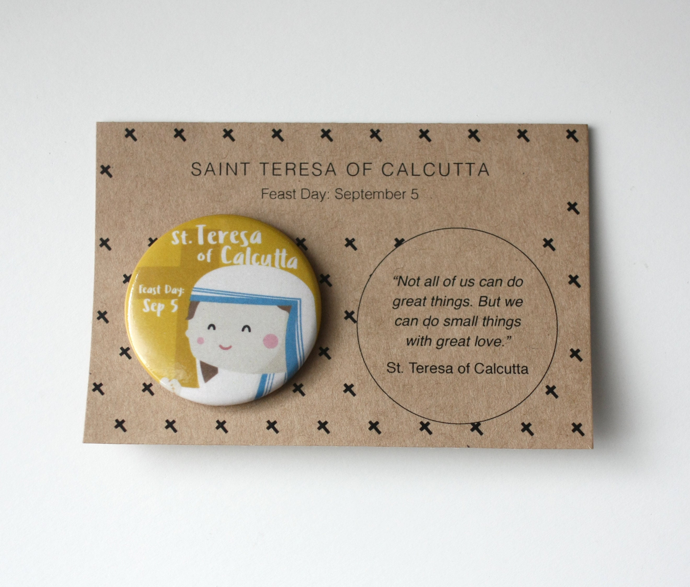 Catholic Saints Set of 6 Buttons - With Paper Backing - Etsy