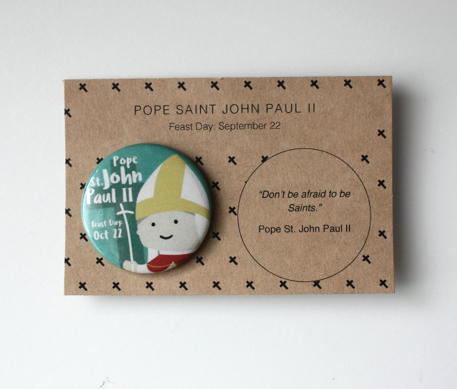 Catholic Saints Set of 6 Buttons - With Paper Backing - Etsy