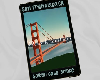 San Francisco Golden Gate Bridge Travel Poster Printable Wall - Etsy