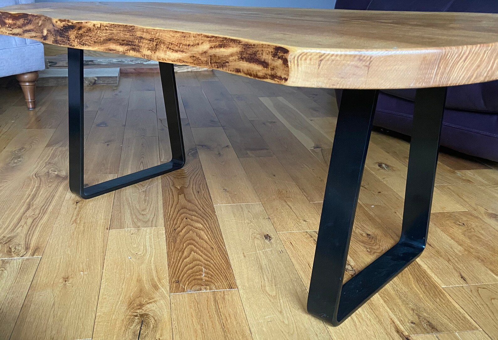 Live Edge Ash Coffee Table - Etsy