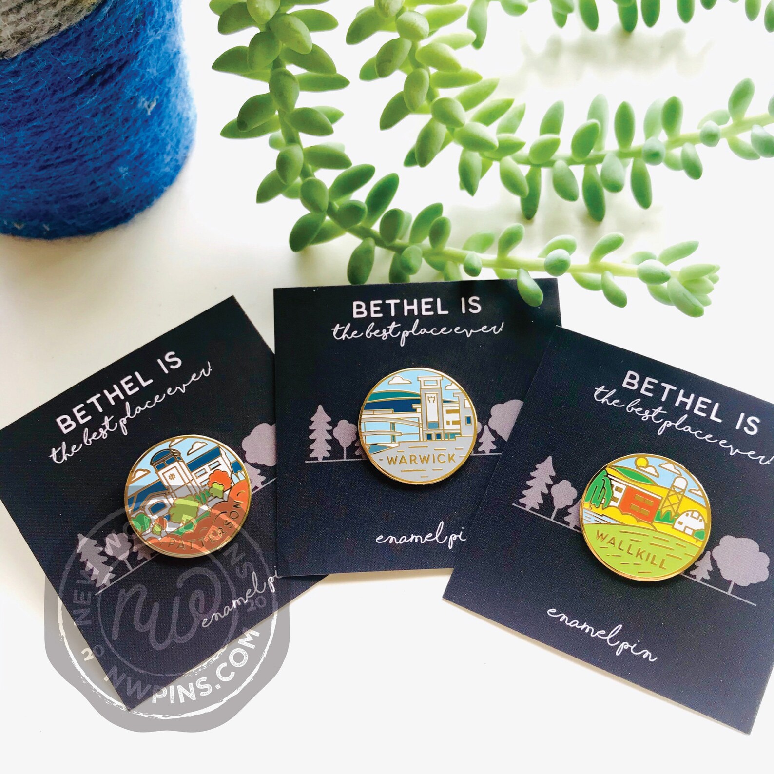 Wallkill Bethel Souvenir Enamel Pin JW Pins Nwpins New - Etsy