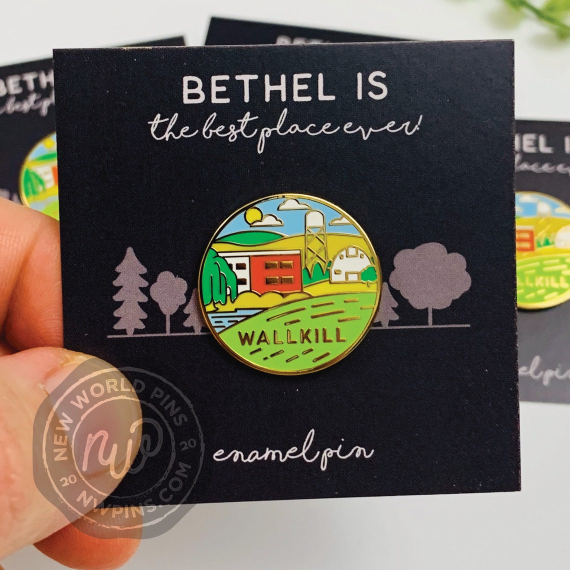 Wallkill Bethel Souvenir Enamel Pin- JW Pins, Nwpins, New World Pins - Etsy