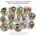 Bible Character Friends Button Pin Set - Jw Gifts for Kids and Children ...