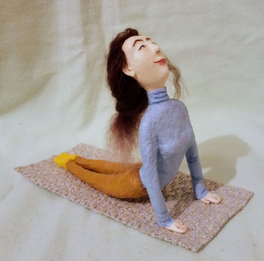 Paper Mache,yoga ,puppet,author's Doll,figurine,sculpture - Etsy