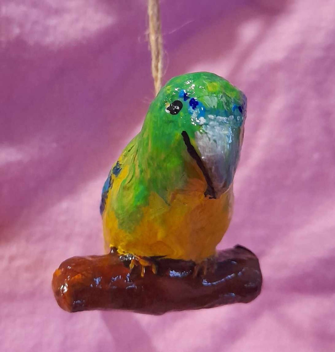 Paper Mache,bird,animal,figurine,parrot - Etsy