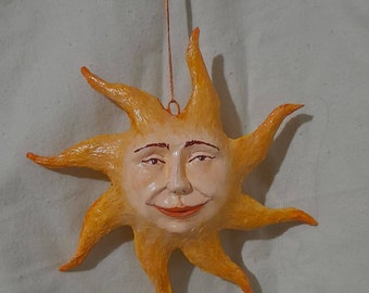Paper Mache Sun - Etsy