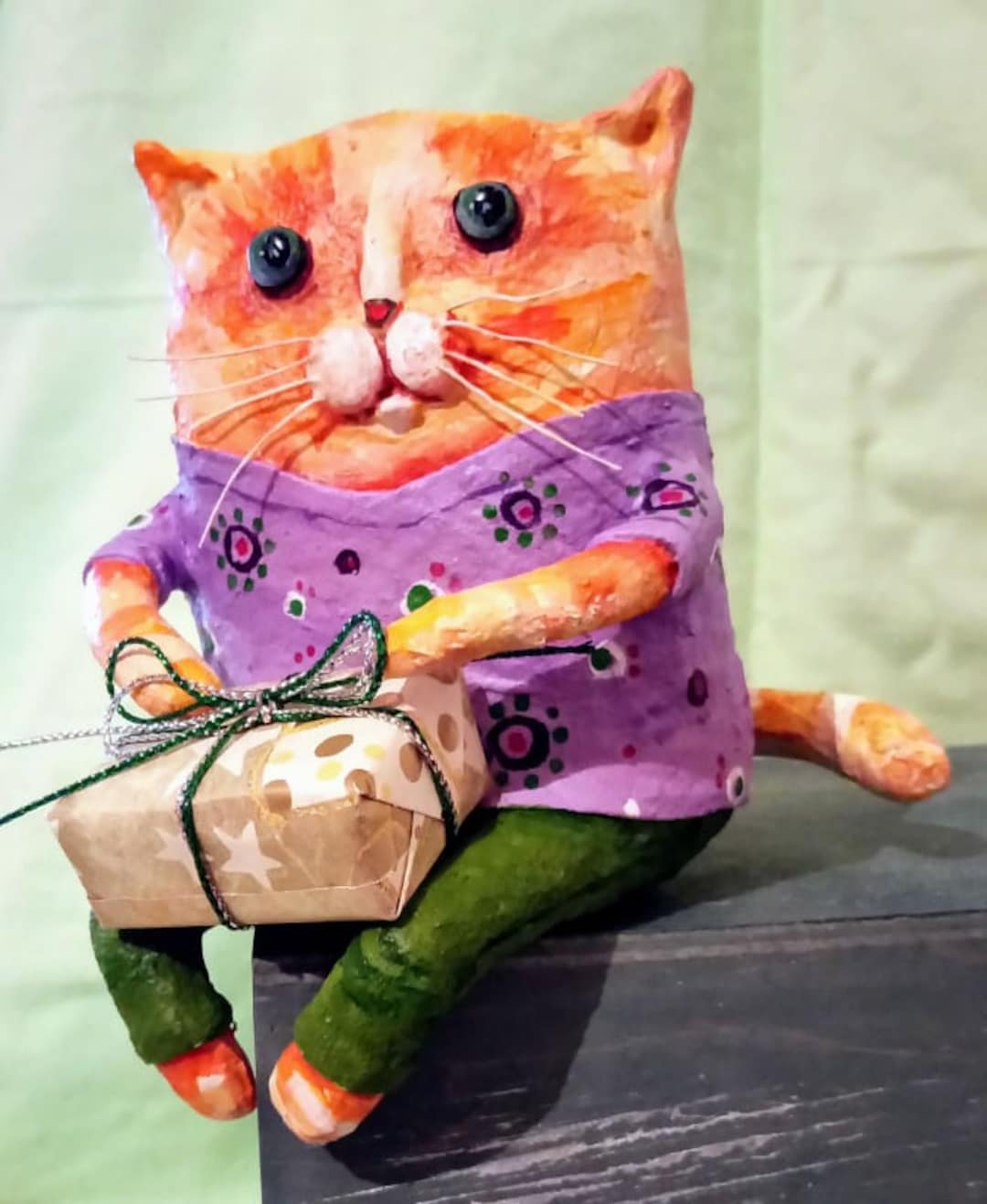 Paper Mache,cat,animal,figurine,sculpture - Etsy