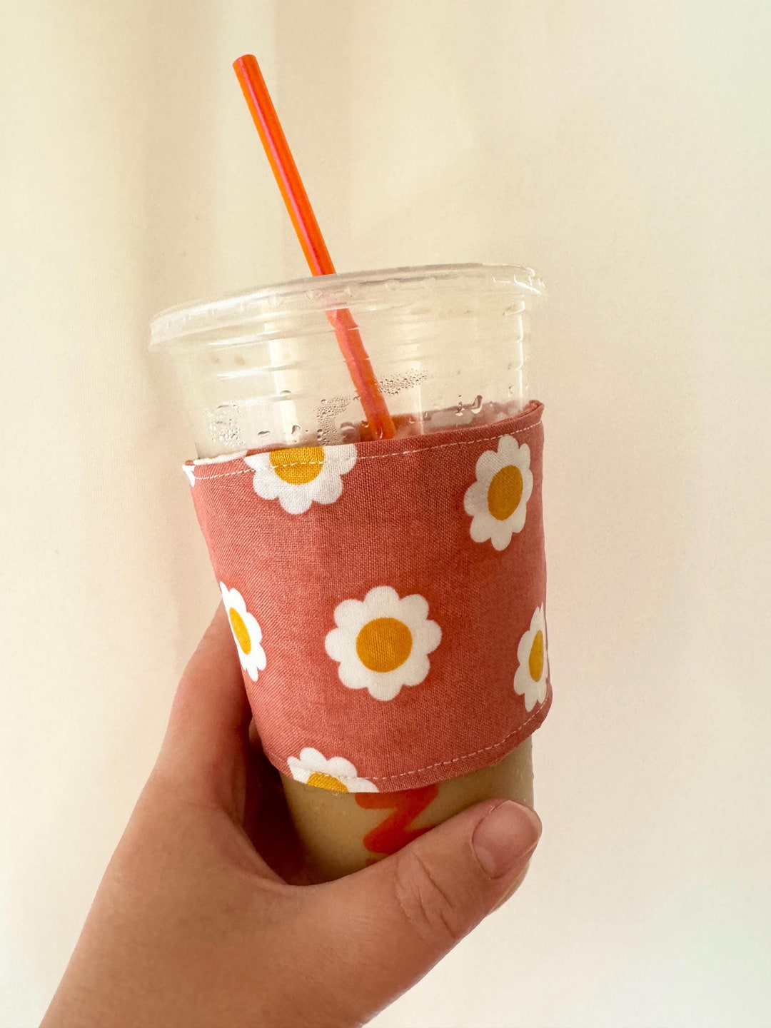 Reusable Coffee Sleeve - Sunny Day Collection - Fabric To-go Cup Koozie ...