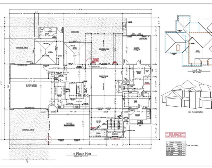 Thatcher House Plan, 2964 Square Feet - Etsy Canada