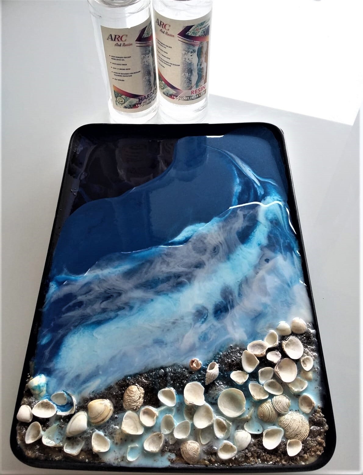 Arc Art Resin 32 Oz Kit Crystal Clear Epoxy Resin, Art and DIY Art ...