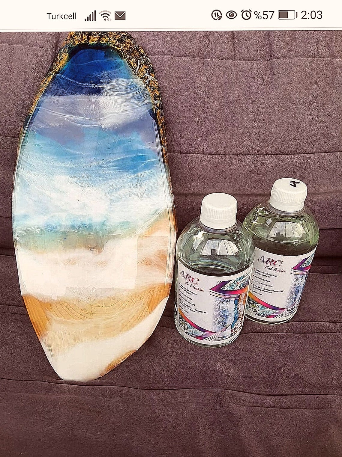 Arc Art Resin 16 Oz Kit Crystal Clear Epoxy Resin, Art and DIY Art ...