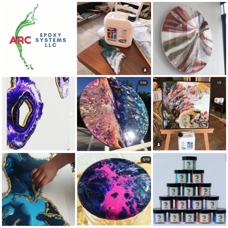 Arc Art Resin 32 Oz Kit Crystal Clear Epoxy Resin Art and DIY - Etsy